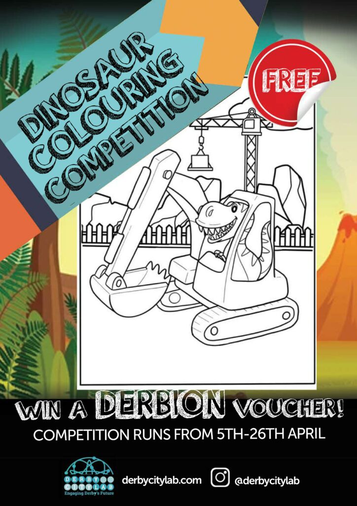 Derby City Lab Launches ‘Rawrsome’ Dinosaur Colouring Competition ...